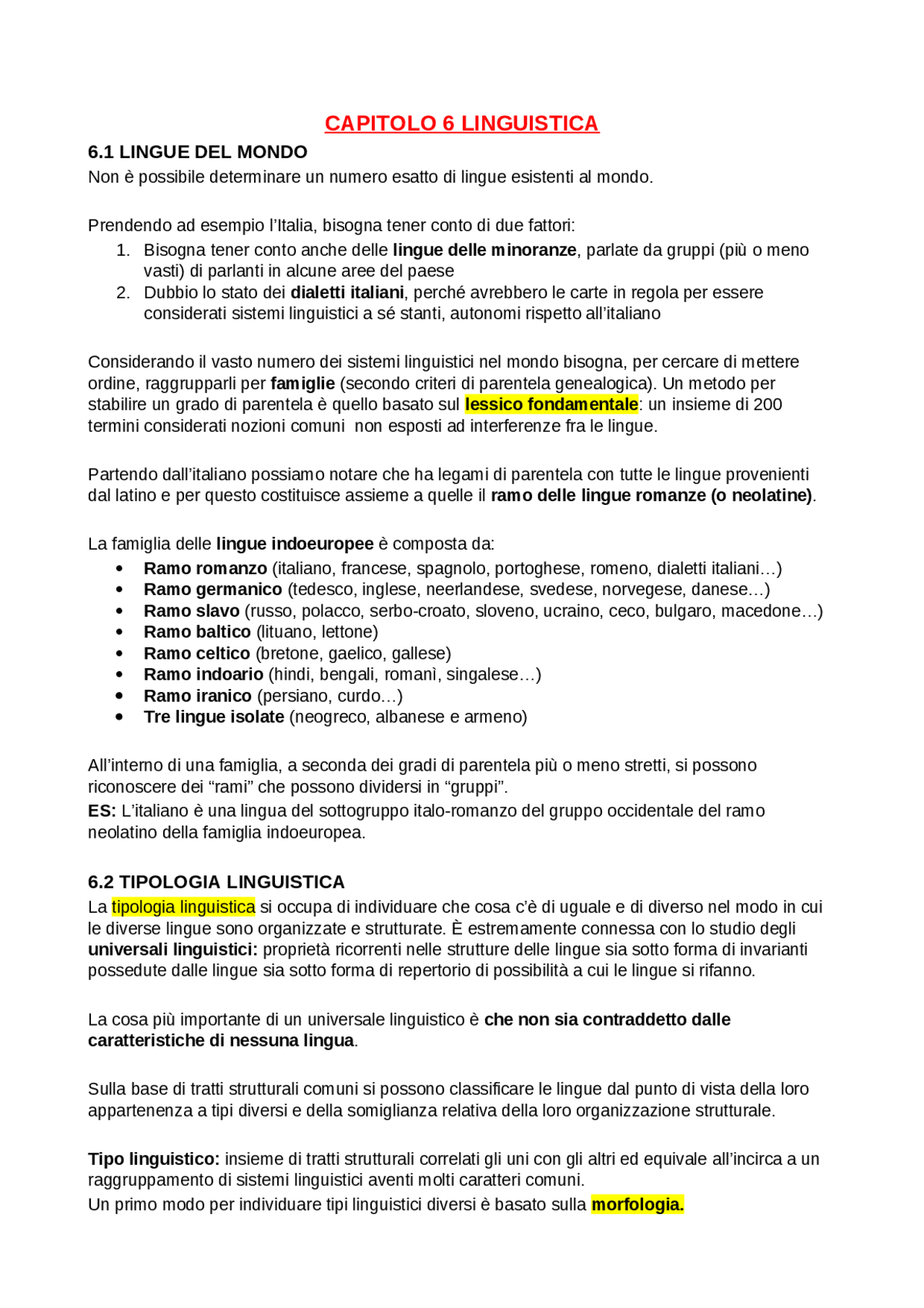 Riassunto modulo secondo - Docsity