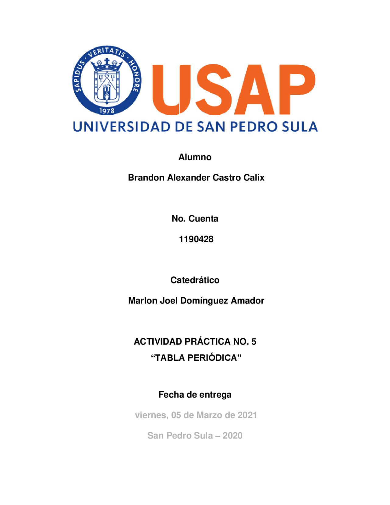 Tabla Periódica De Los Elementos Docsity