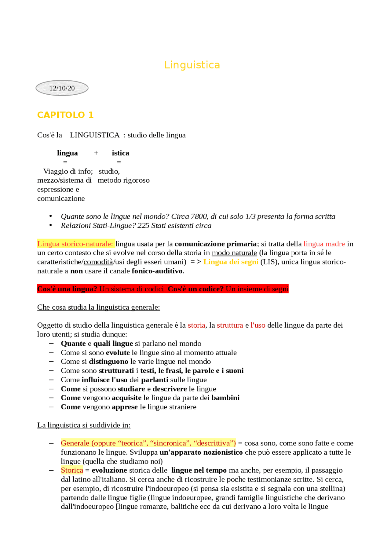 Appunti Linguisticariassunto Berruto Docsity