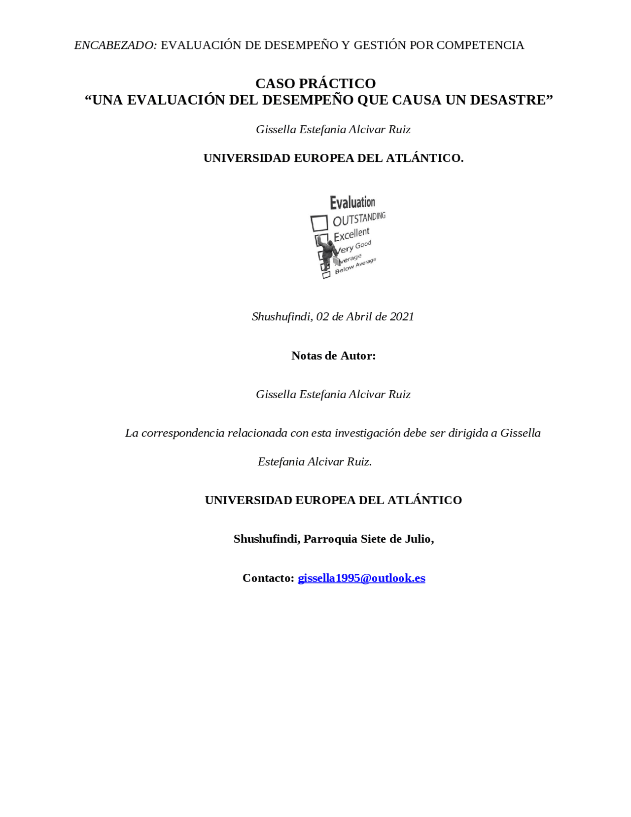 Caso Practico De Funiber Apuntes De Gestión De Recursos Humanos Docsity