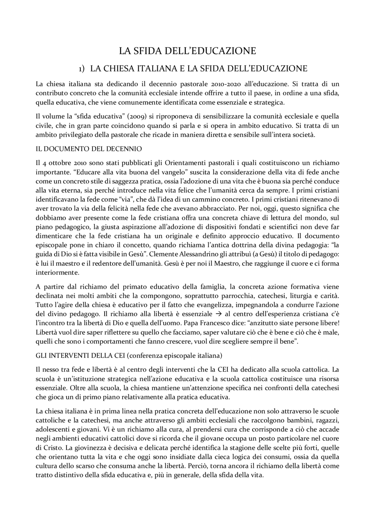 Riassunto La Sfida Delleducazione Di Giuseppe Mari Docsity