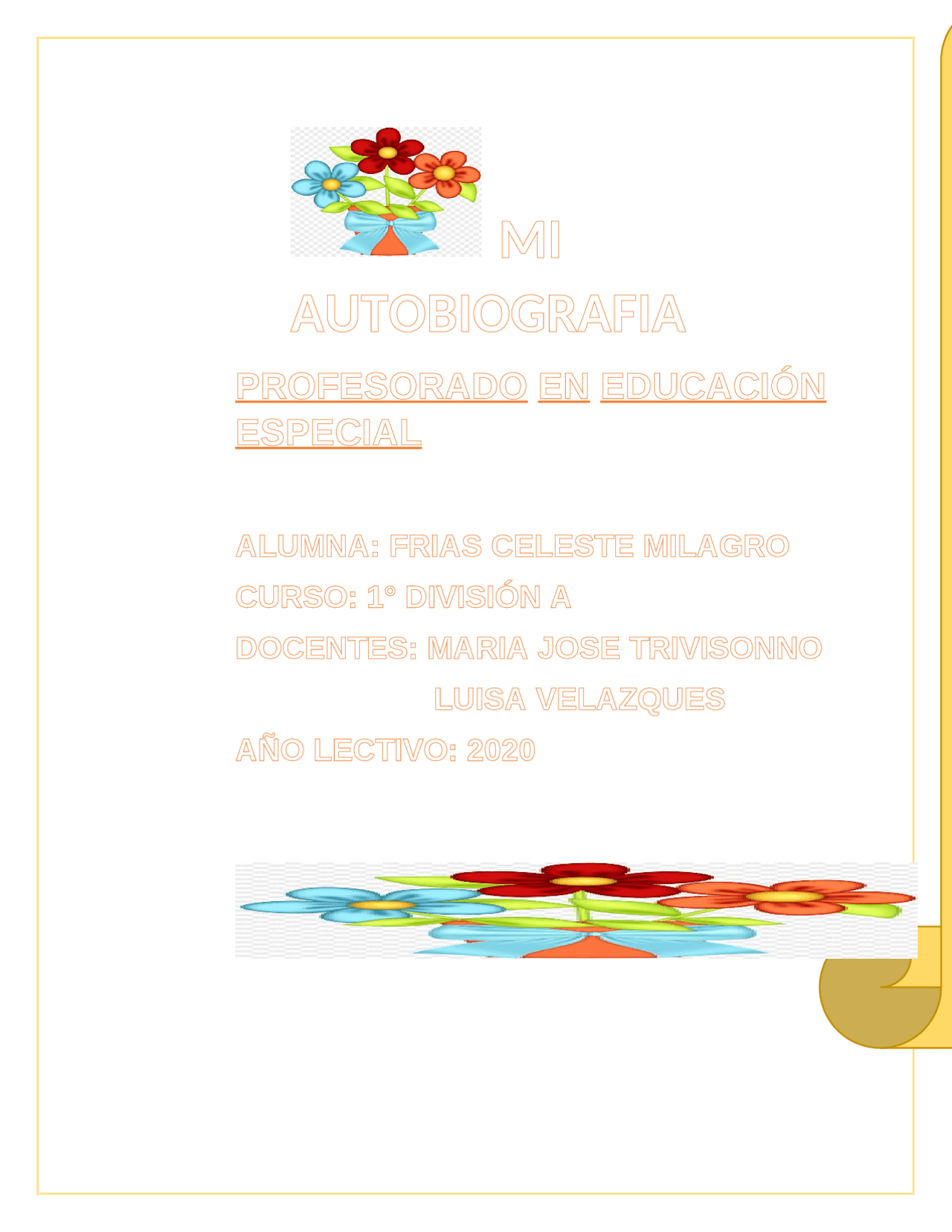 Autobiografía personal - Docsity