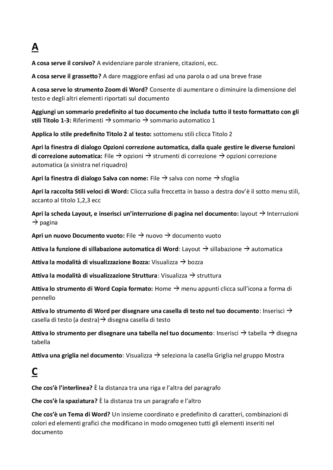 EIPASS MODULO 5 completo 7 MODULI USER | Esercizi di Elementi di Informatica - Docsity