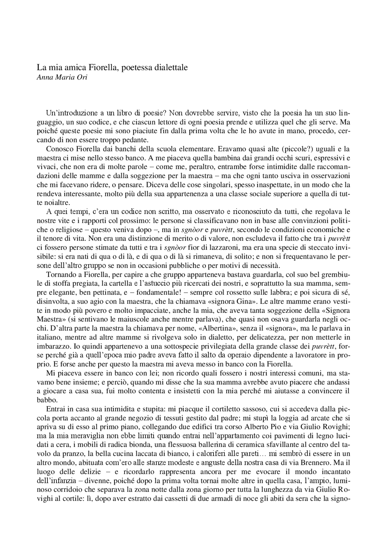 Le Virtù Del Dialetto Docsity