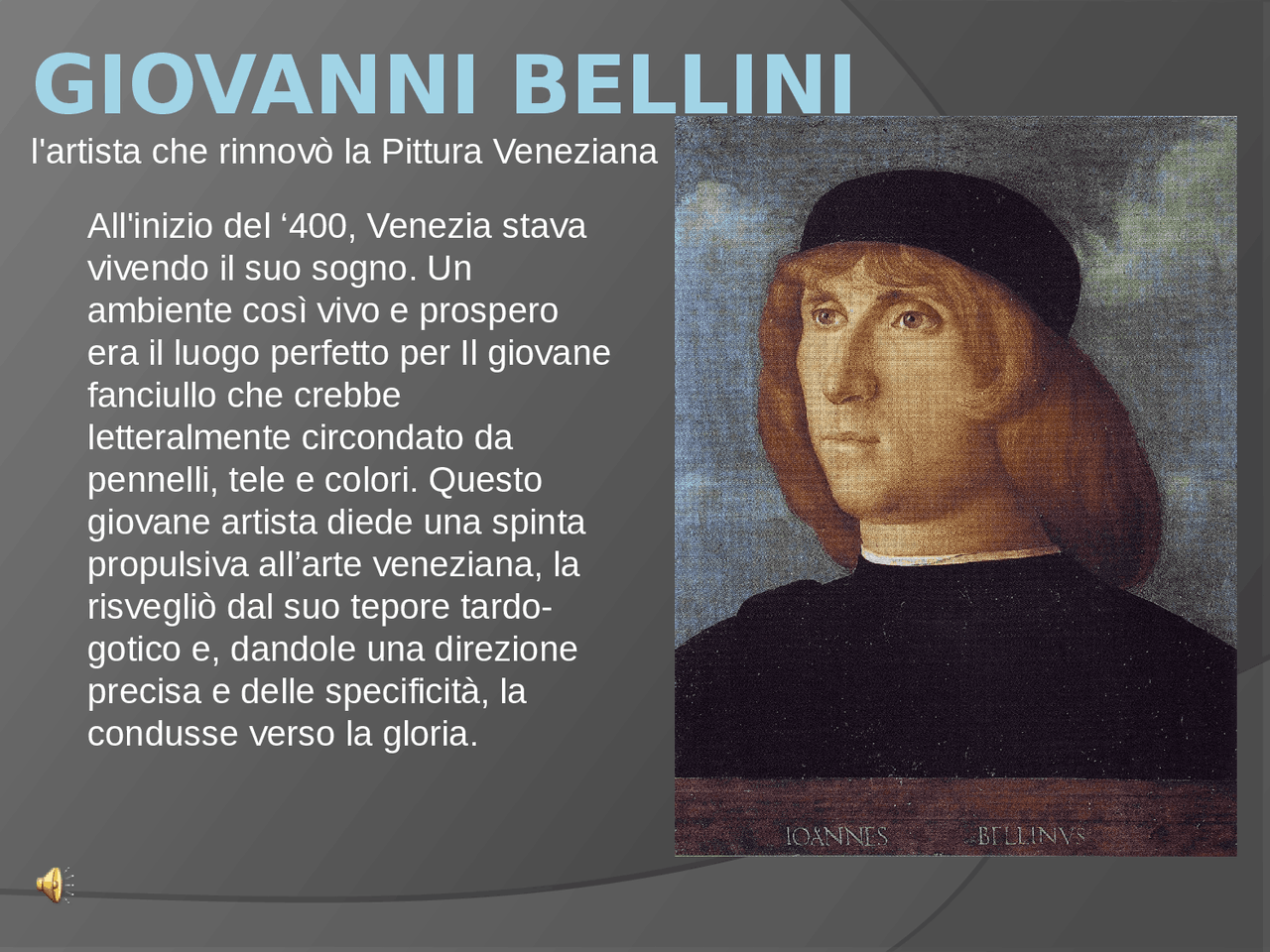 Power Point Giovanni Bellini | Slide di Elementi di storia dell'arte ed ...