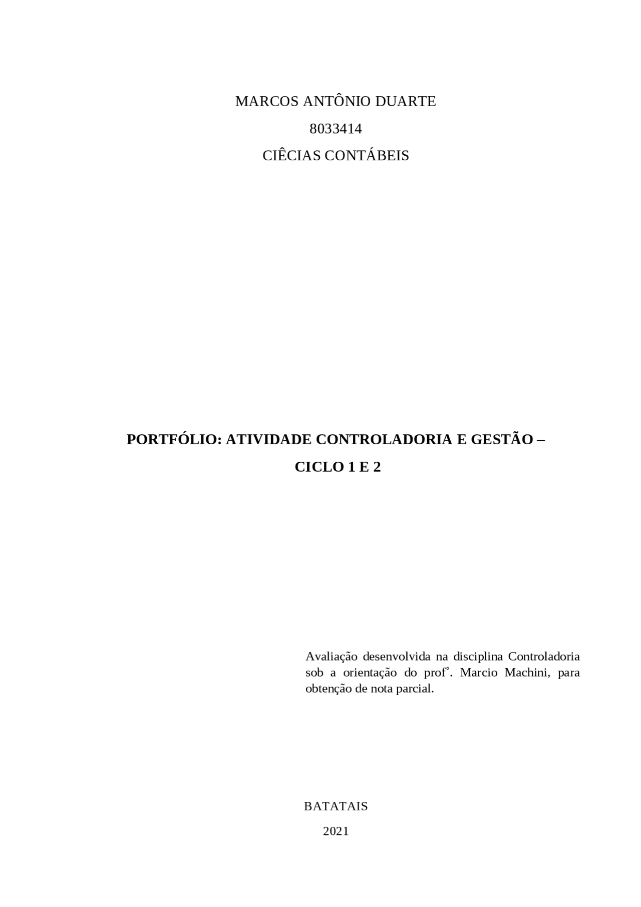 Trabalhos Contabilidade Docsity
