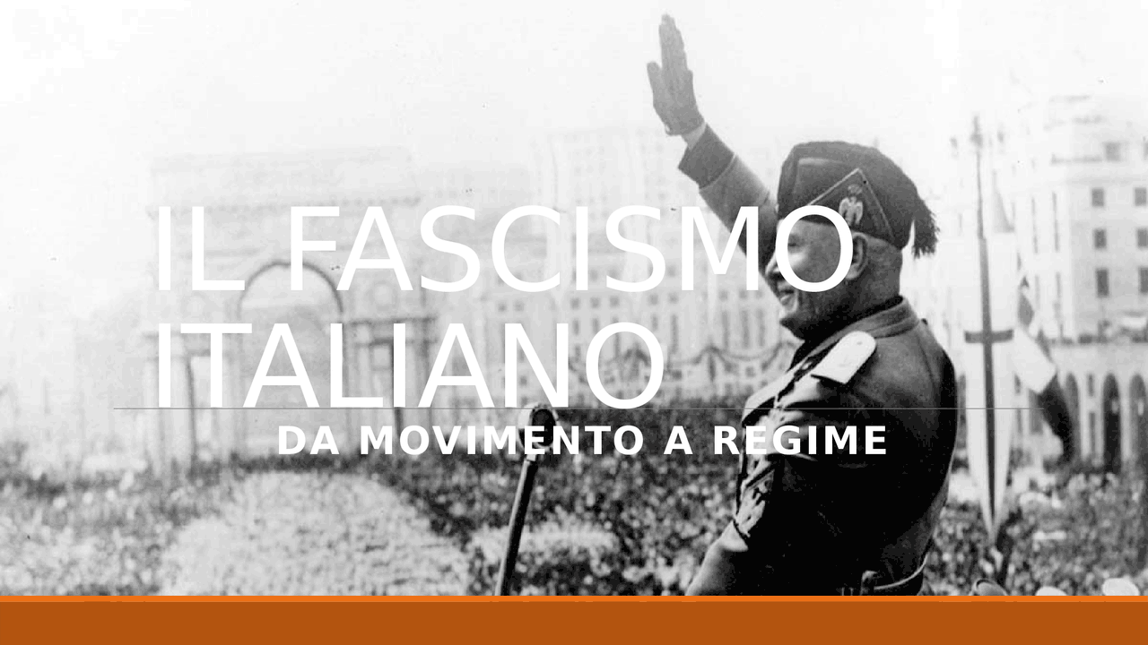 Il Fascismo Power Point Slide Di Storia Docsity