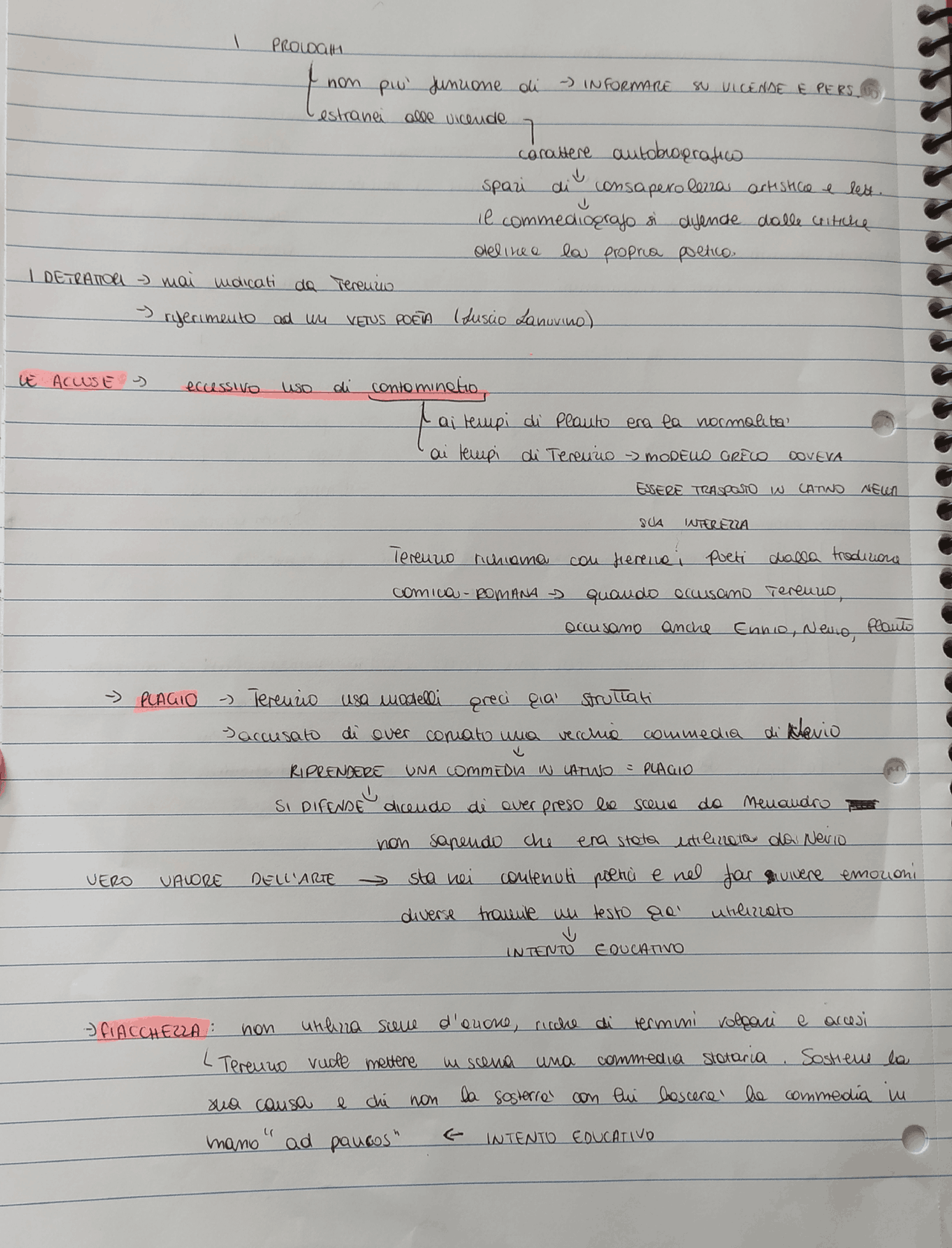 Terenzio Vita E Opere Docsity