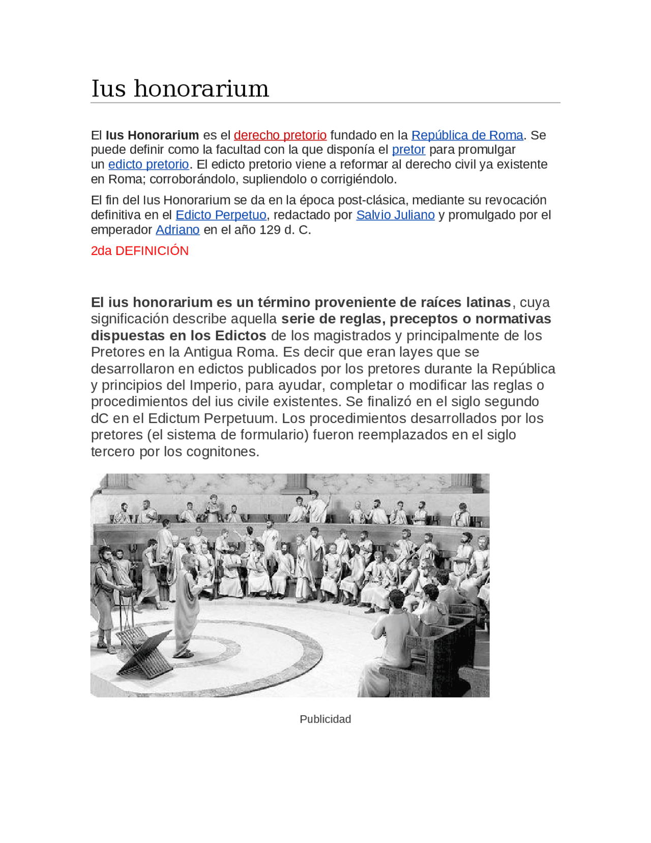 Ius Honorarium Derecho Romano I - Docsity