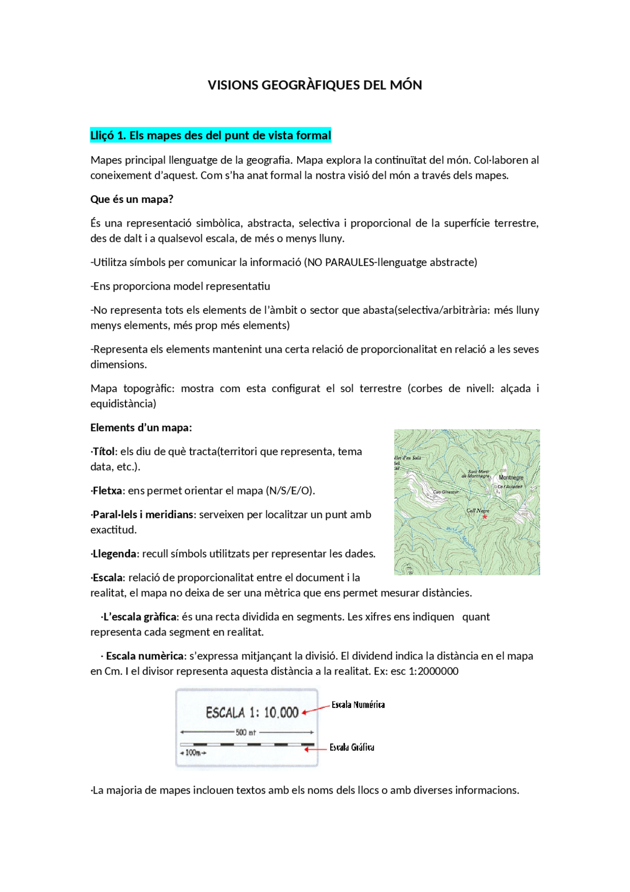 Apunts Visions Geogràfiques Del Món Part 1 Apuntes De Geografía Docsity