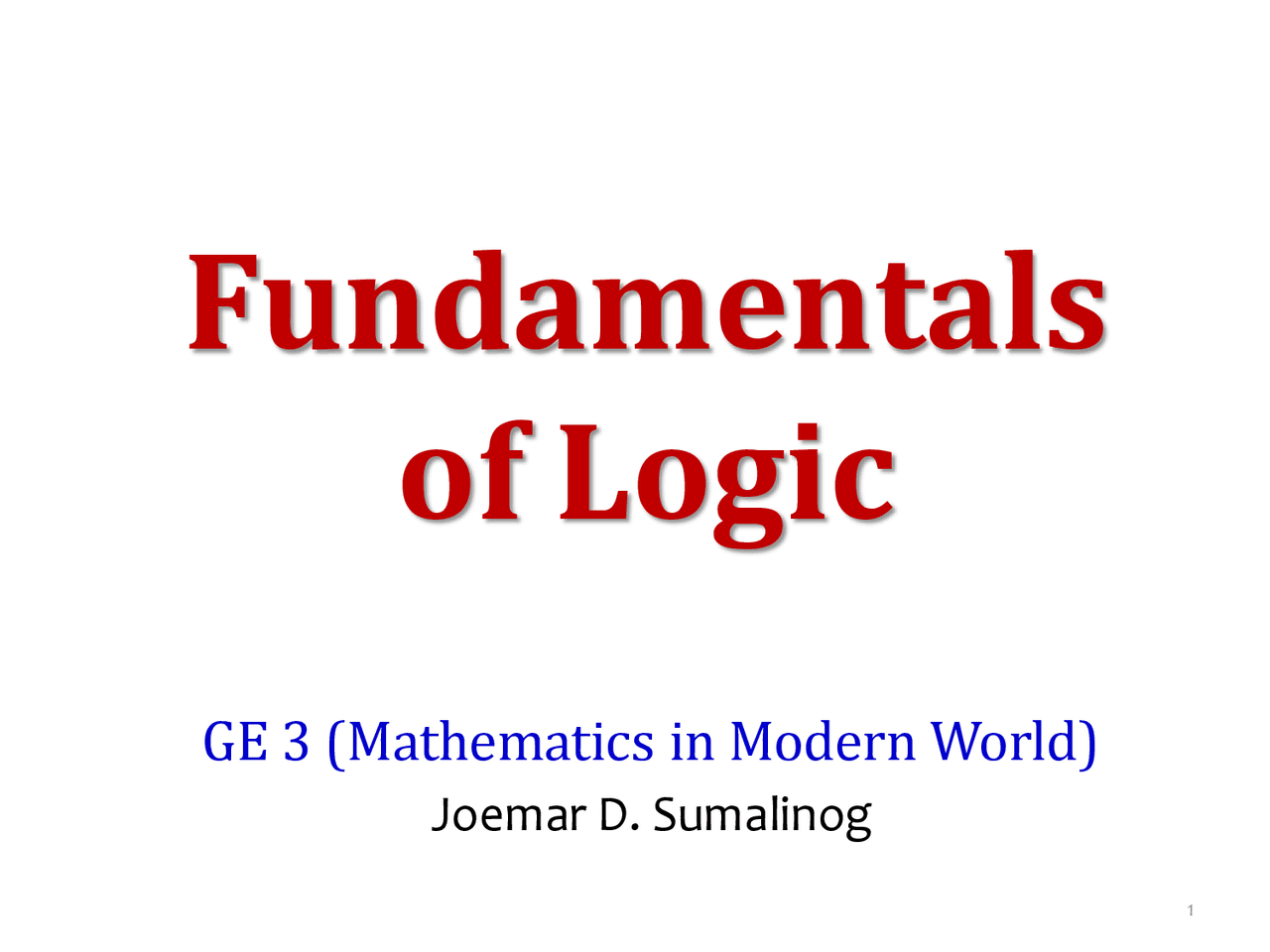 Fundamentals Of Math Docsity