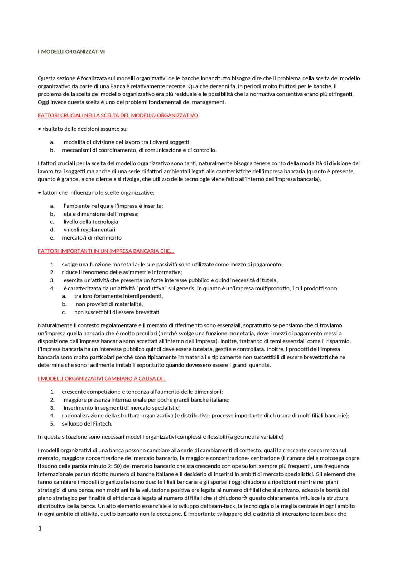Appunti presi a lezione EAC - ORIANI 1° modulo - Docsity