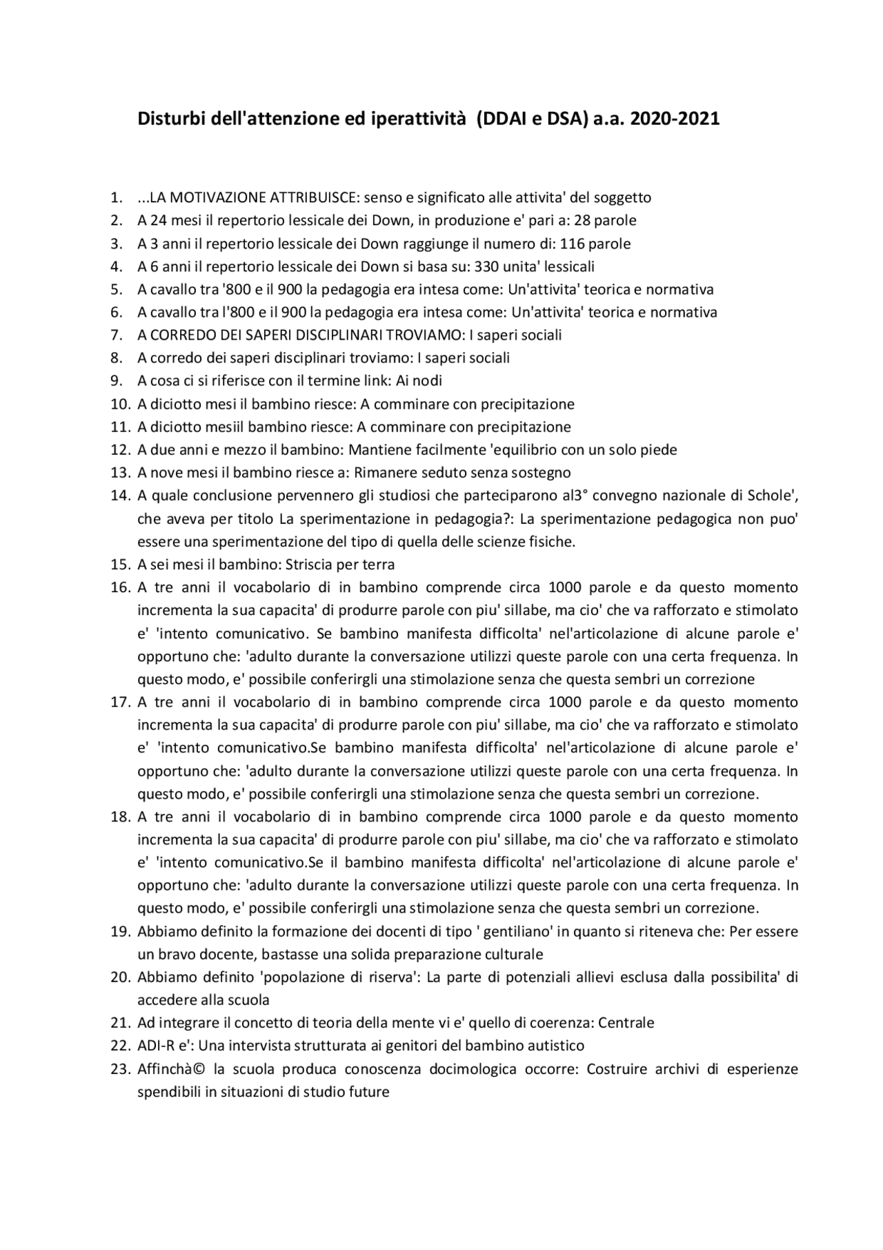 Corso Perf226 Disturbi Dellattenzione Ed Iperattività Ddai E Dsa A