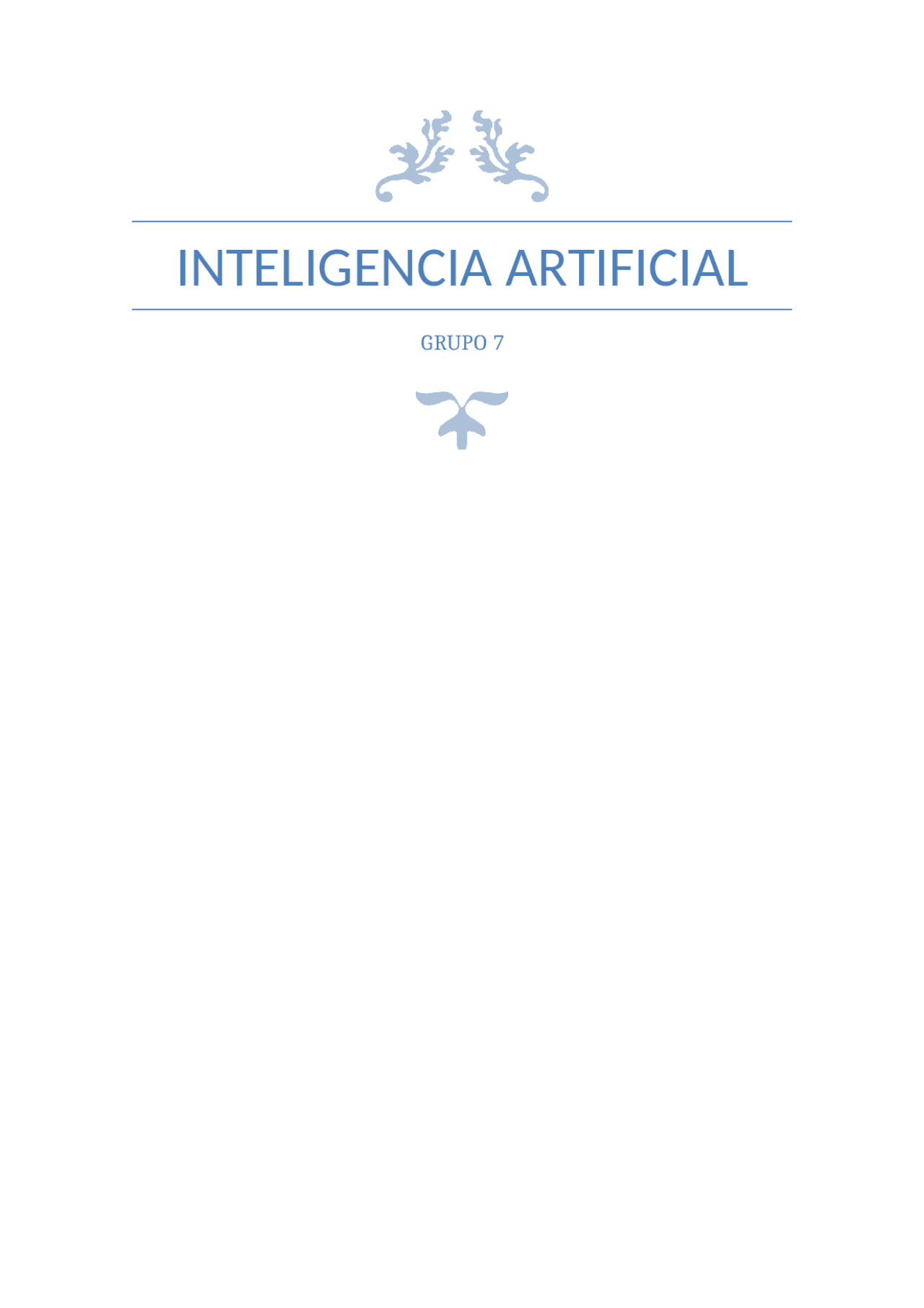 Inteligencia Artificial Docsity