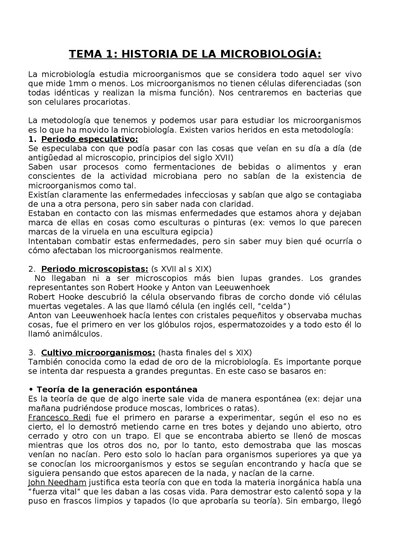 Microbiología Primer Parcial Docsity