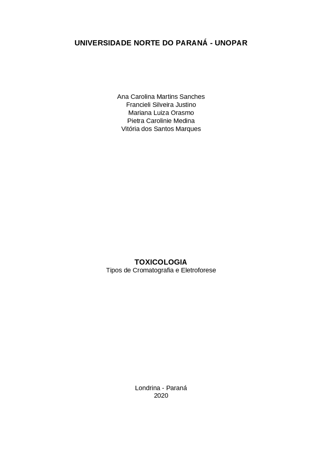Topicos De Toxicologia Docsity