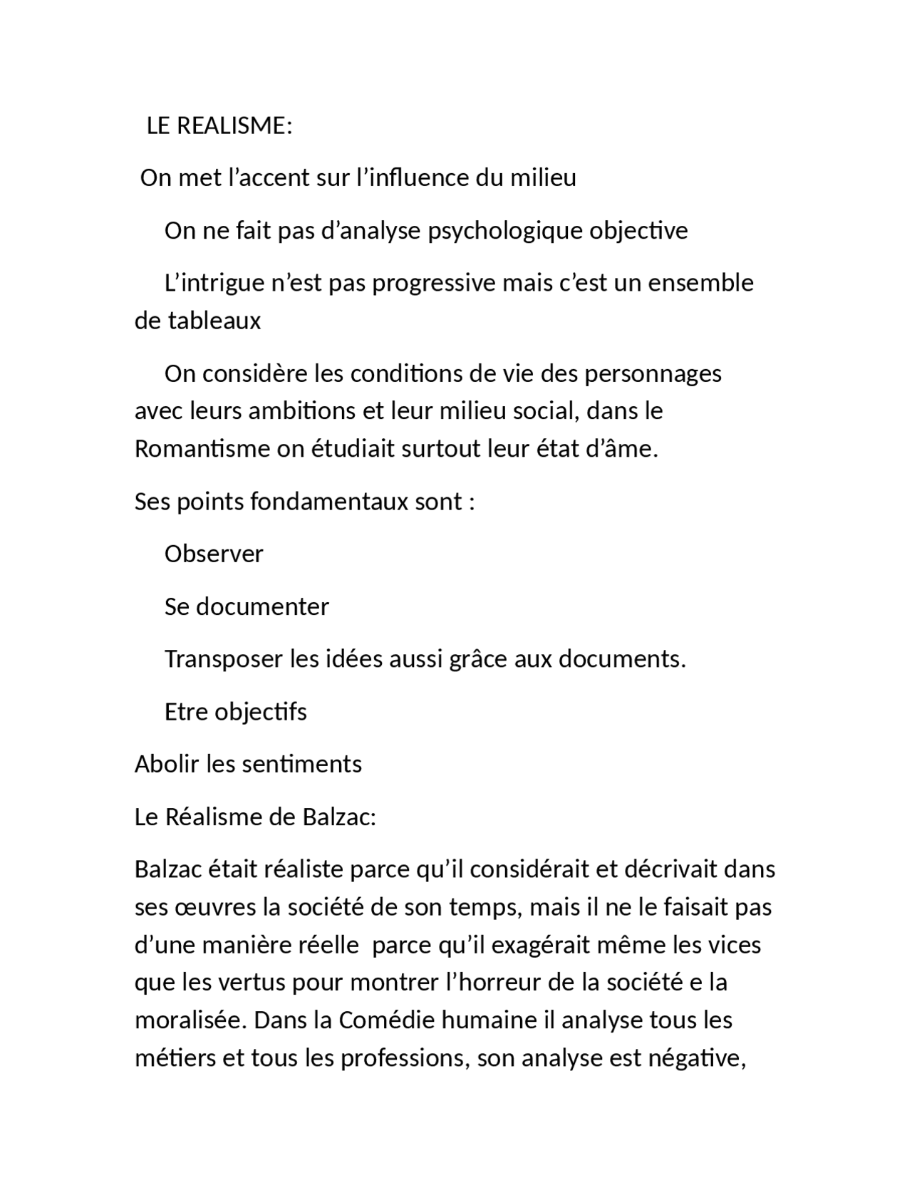 Balzac Stendhal Flaubert Et Maupassant Docsity