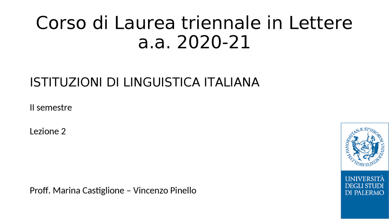 Il vocalismo e la rima imperfetta - Docsity