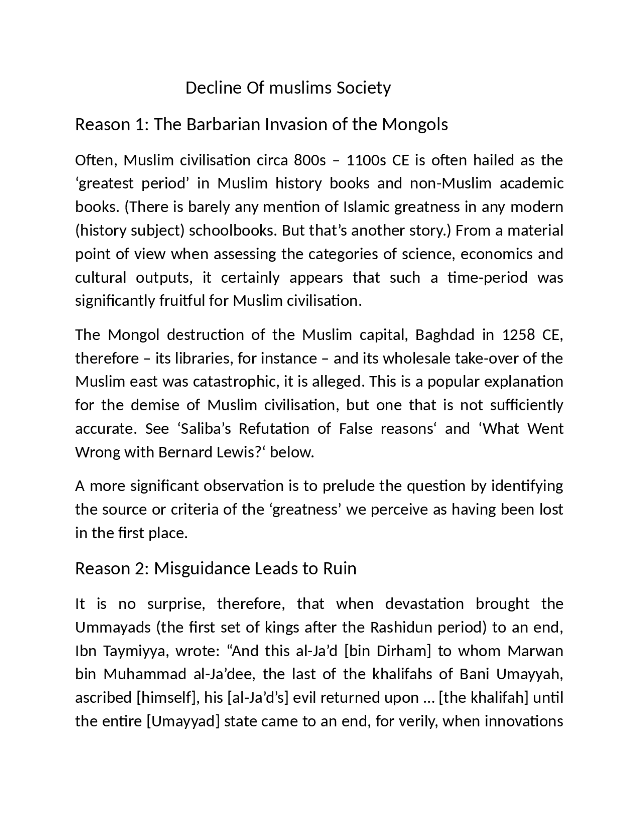 The Basic history notes a basic concept of history - Docsity