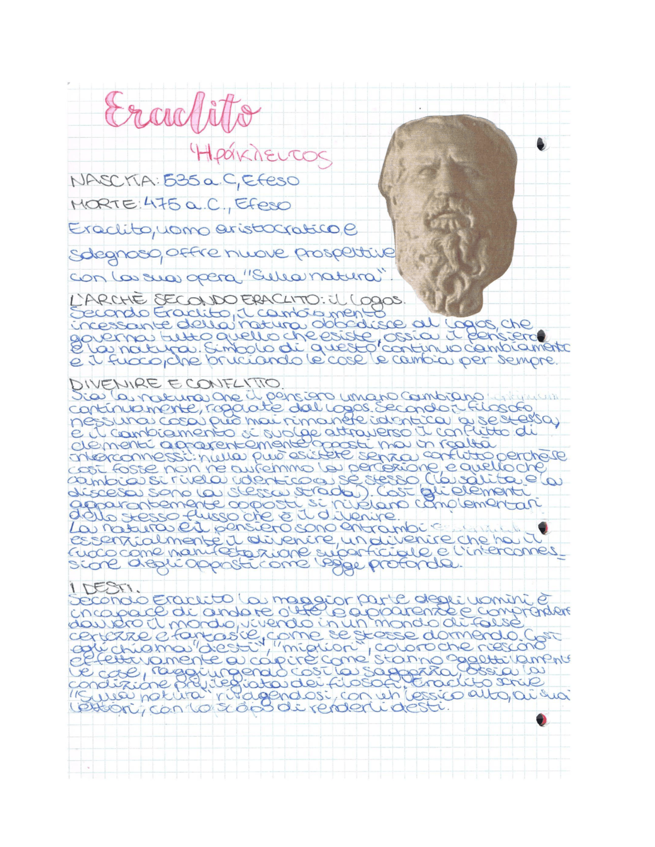 Eraclito Appunti Terza Liceo Docsity