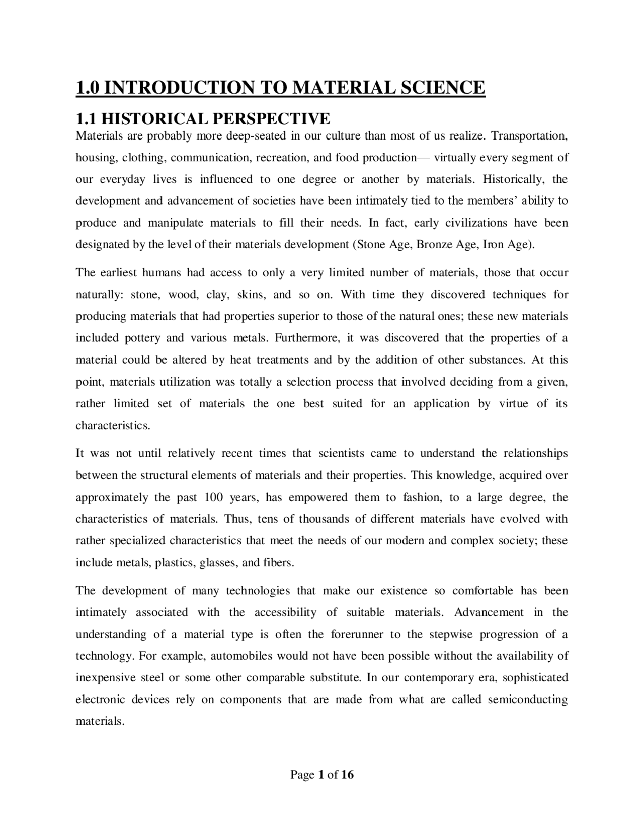 Material Science In Engineering Lecture Notes Materials Science Docsity