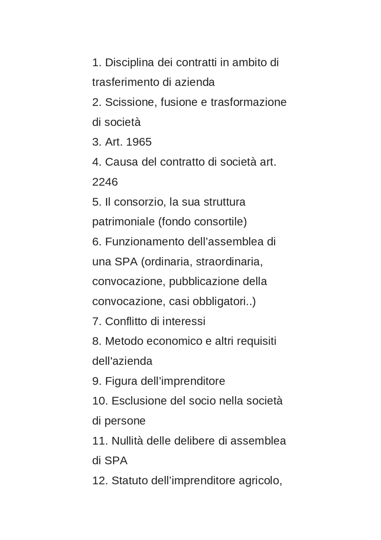Domande Fatte Allesame Di Diritto Commerciale Docsity