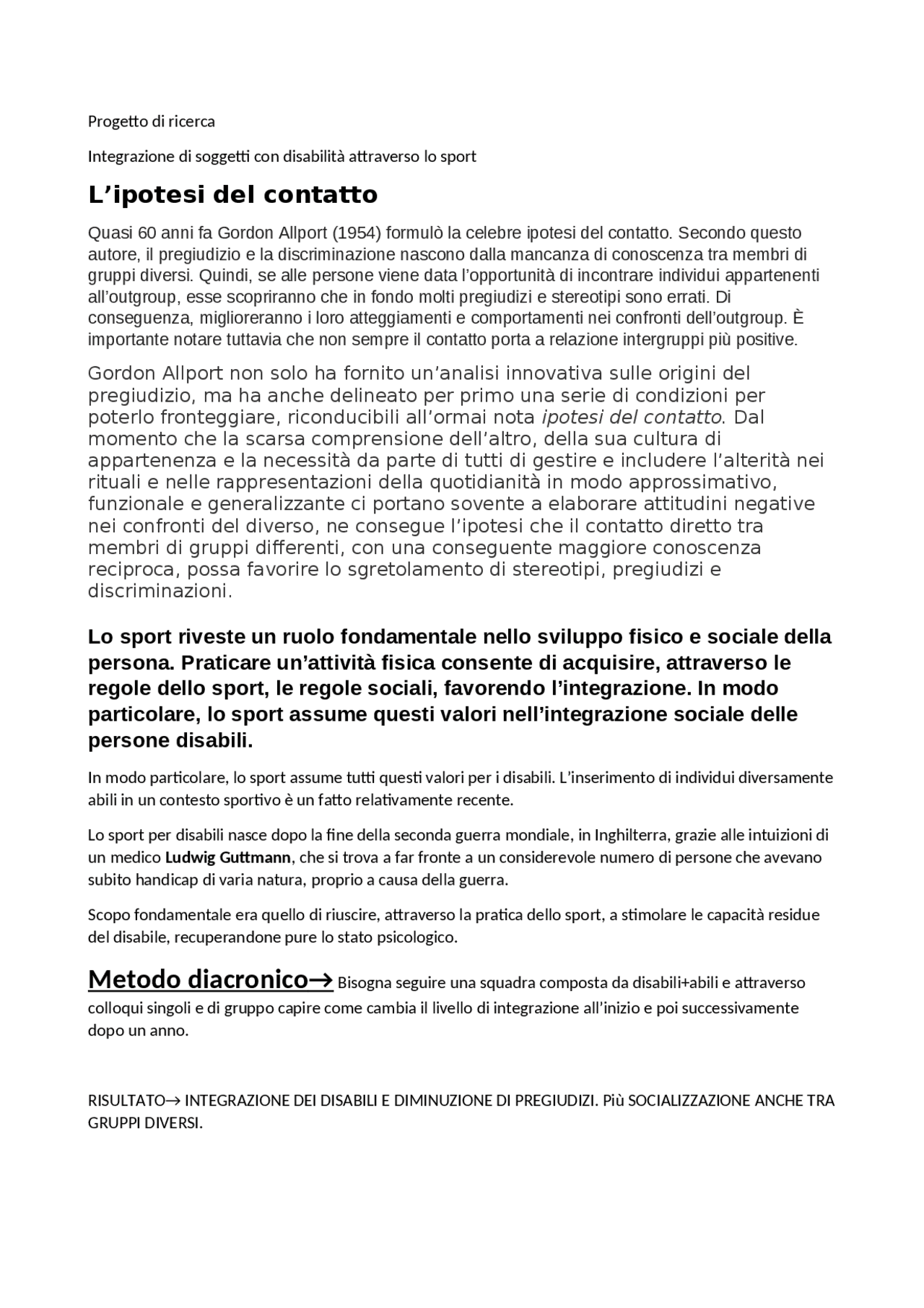 Progetto Di Ricerca Di Sociologia Generale Docsity