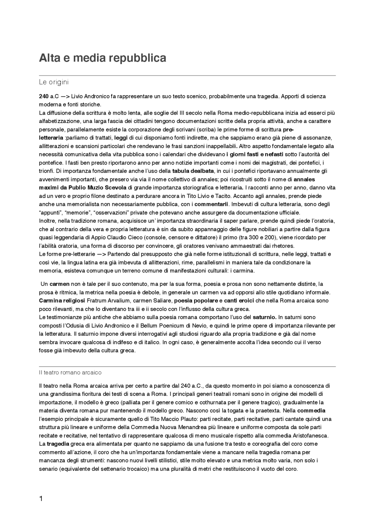 Sintesi Letteratura Latina Di Gian Biagio Conte Docsity