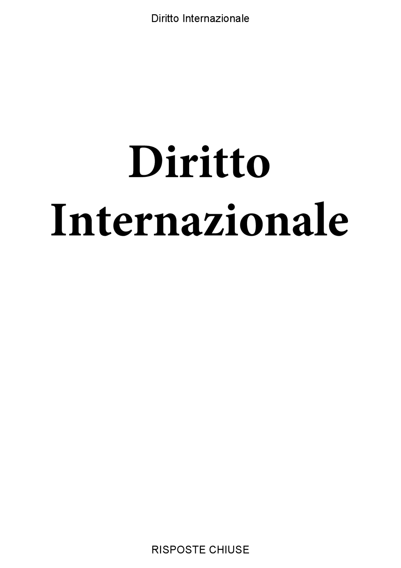 Diritto Internazionale Paniere Compilato Ecampus Panieri Di Diritto