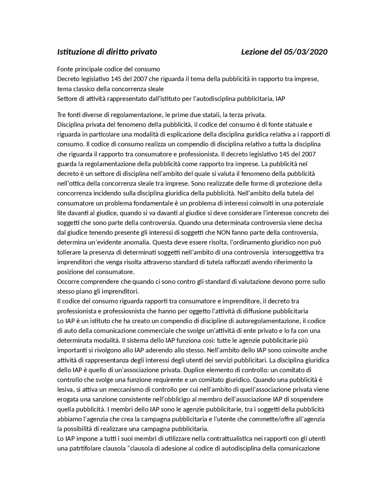 Appunti Diritto Privato Docsity