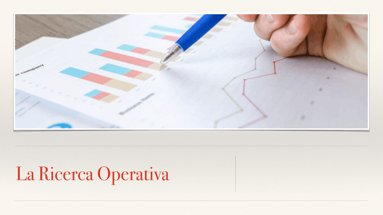 La ricerca operativa ed esempi | Guide, Progetti e Ricerche di ...