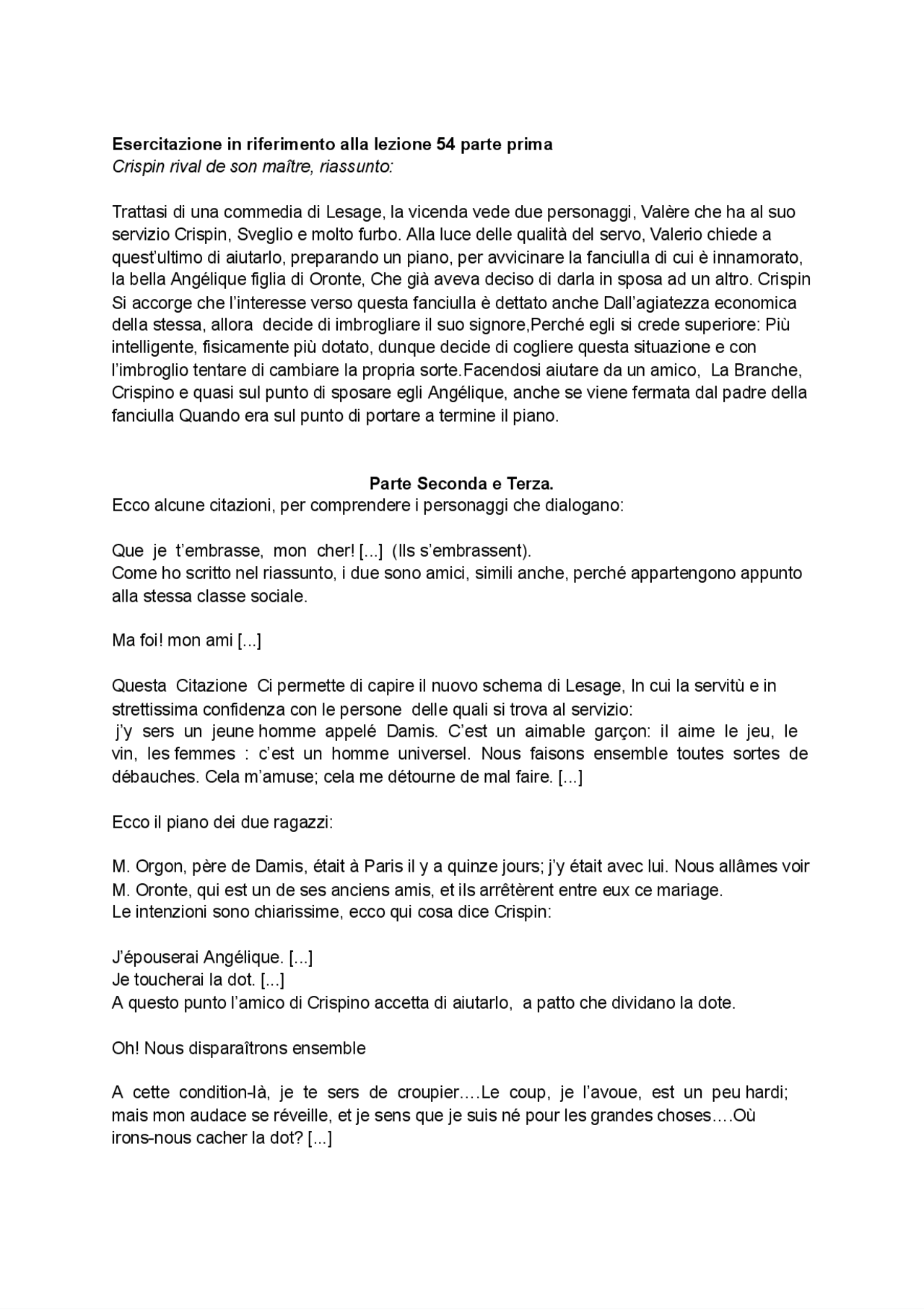 Esercitazioni Letteratura Francese 2 E Campus Guide Progetti E