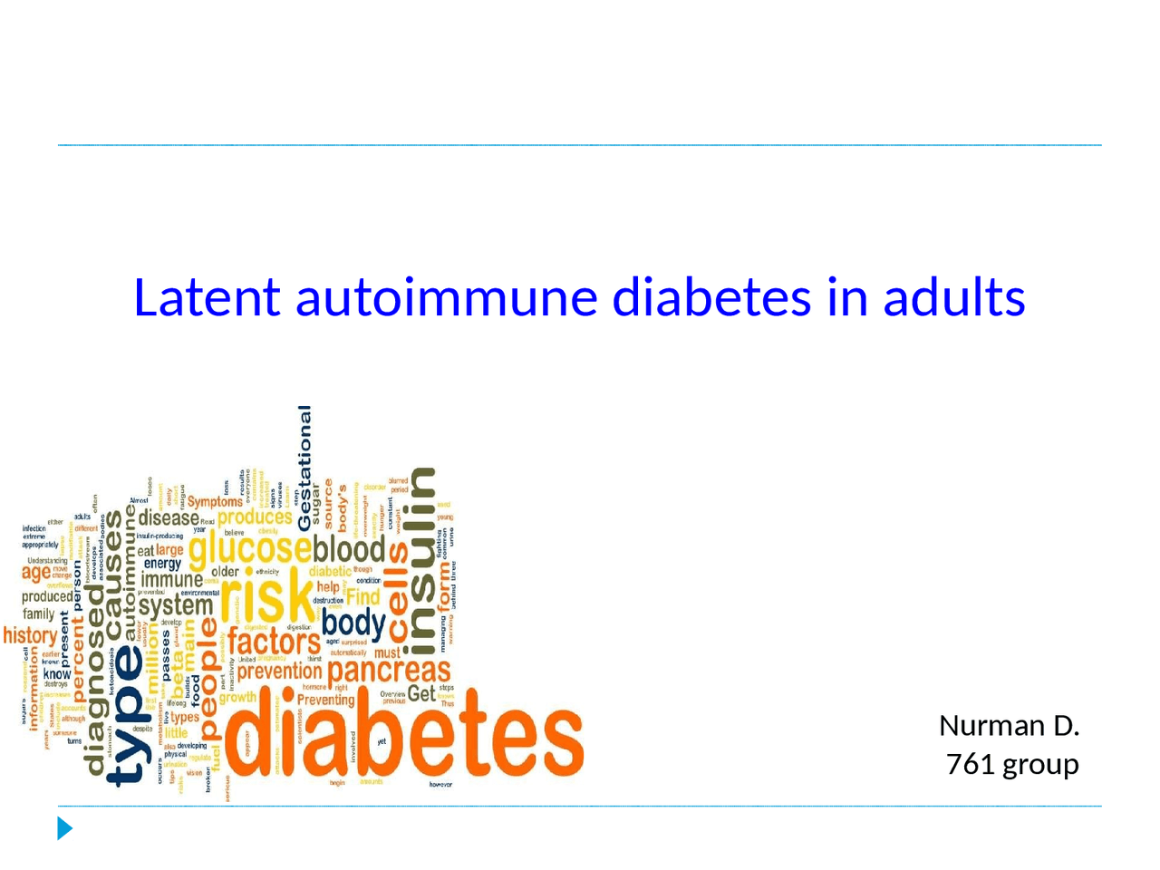 Latent autoimmune diabetes in adults - Docsity