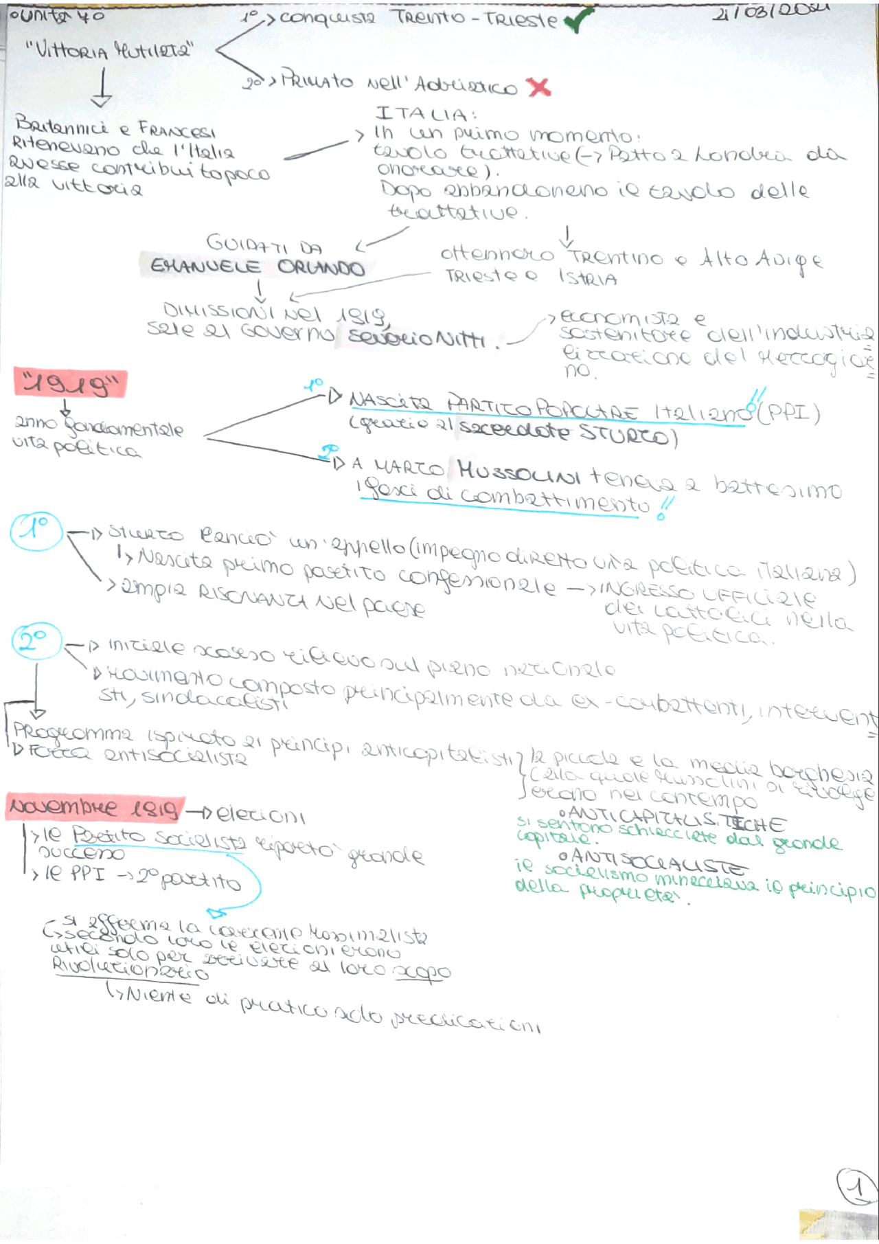 Mussolini: ascesa al potere - Docsity