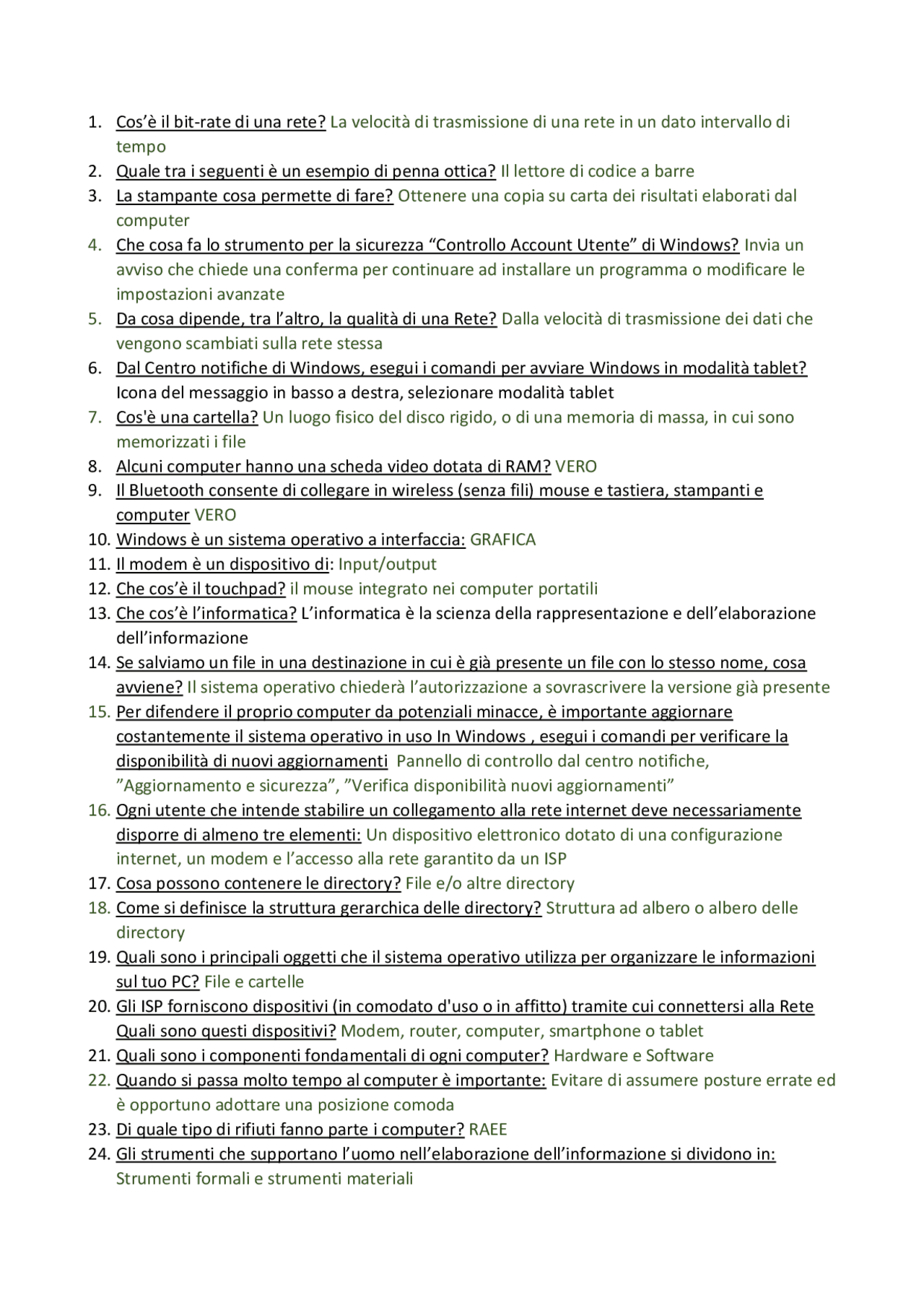 Eipass 7 Moduli User Modulo 1 I Fondamenti Dellict Docsity