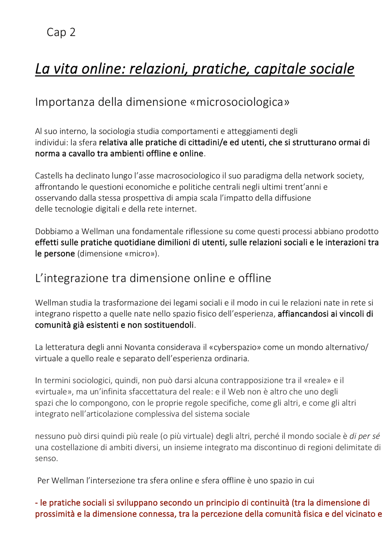 Teorie E Pratiche Del Web A Miconi Docsity
