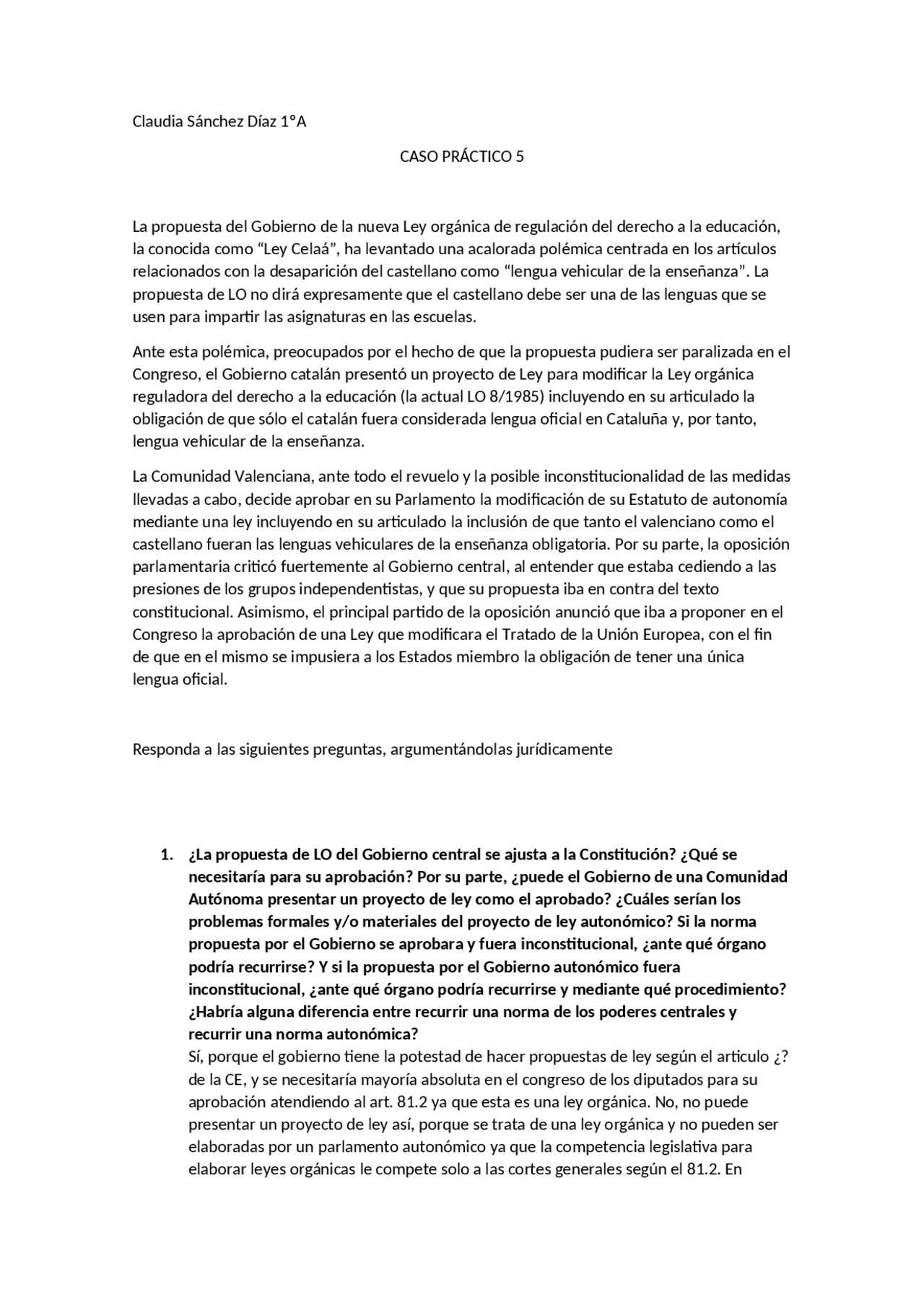 Practicas De Constitucional Docsity