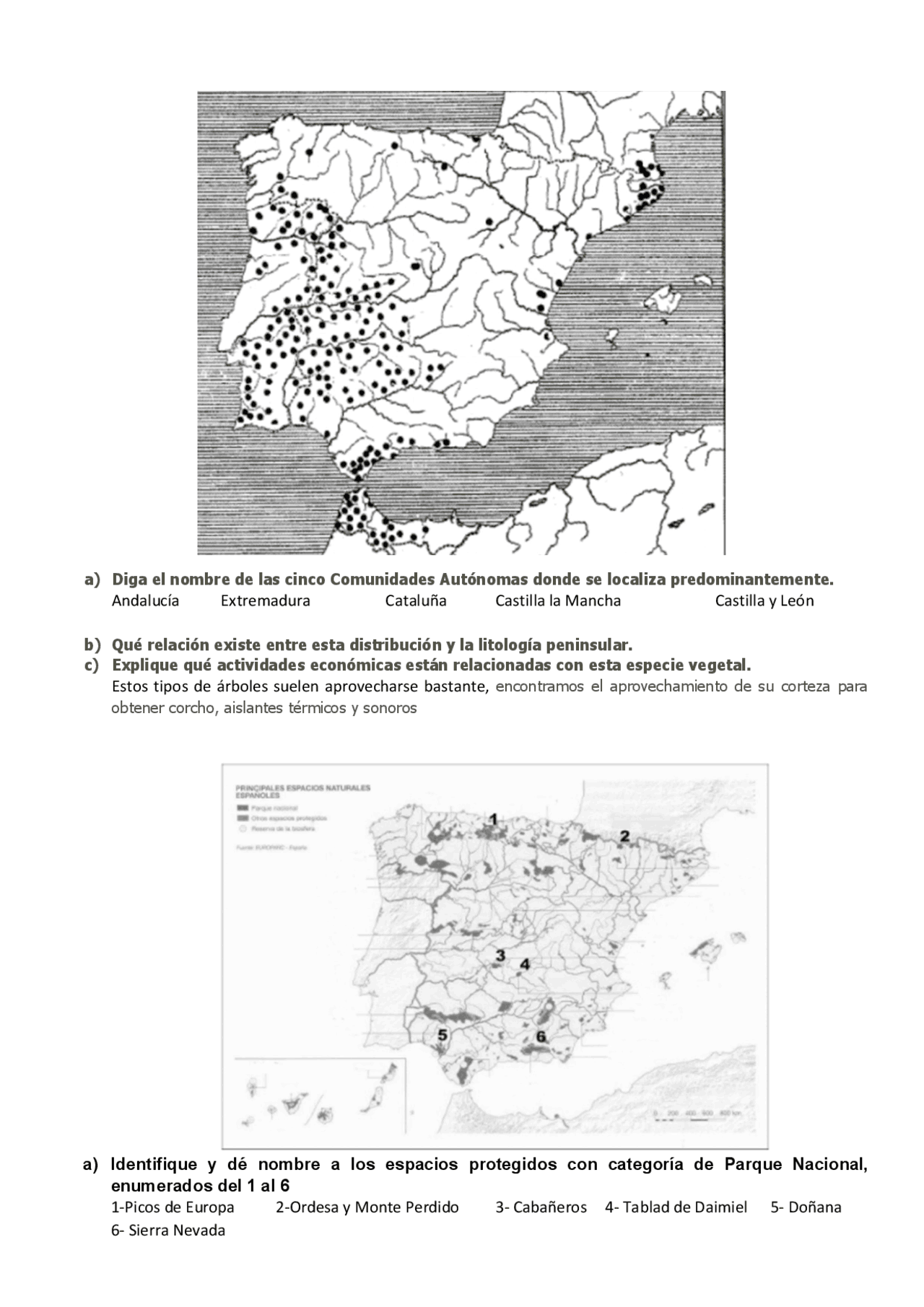 Geografia 2ºbachilleratp | Exercises Geography | Docsity