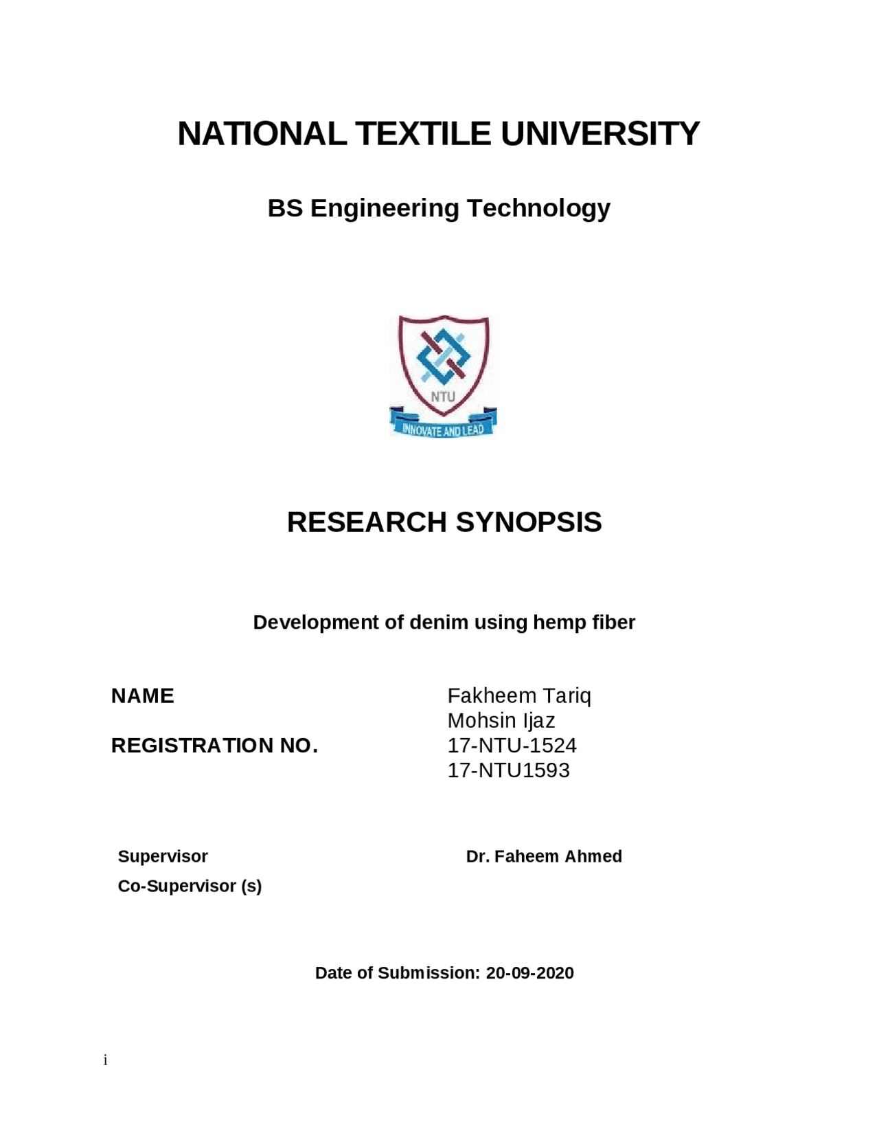 Development of Sustainable Denim Fabric using 100% Hemp Fiber | Assignments Product Development ...