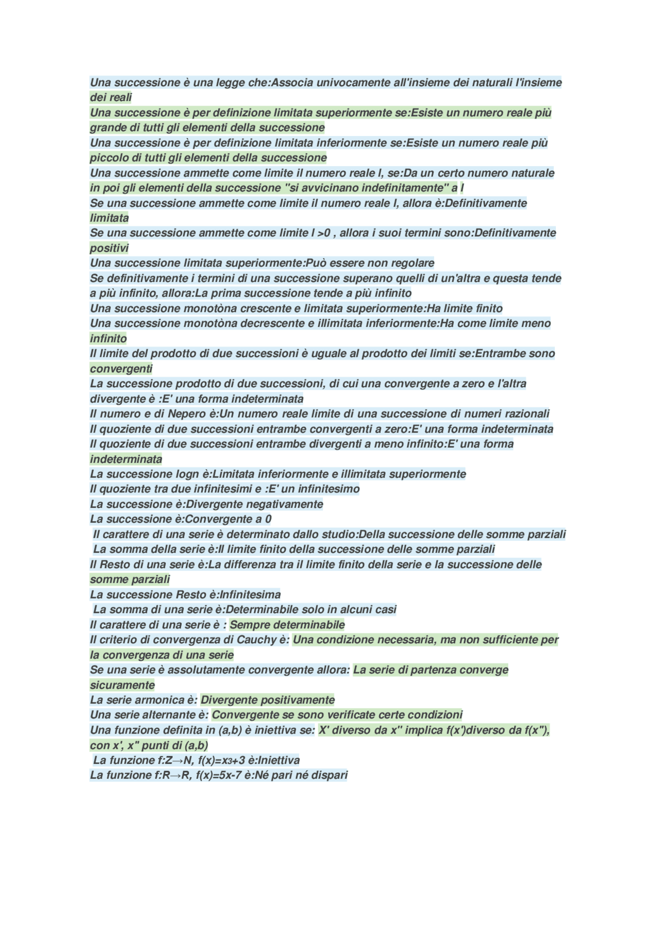 (Nuovo 2021) Analisi Funzionale / Contiene più del 90% delle domande che si trovano all'esame ...