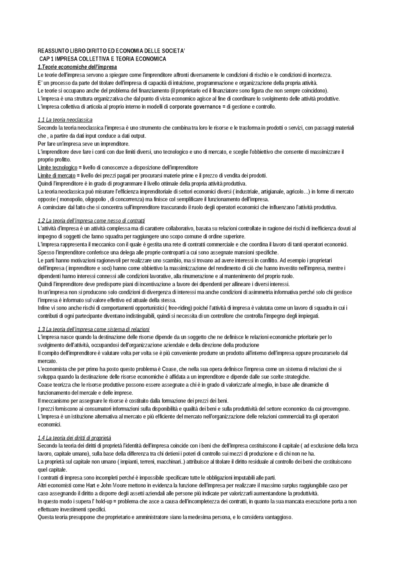Corso Di Diritto Commerciale Docsity