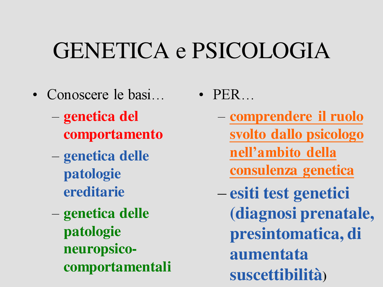 Fondamenti Biogenetici Modulo Genetica Slide Di Genetica Docsity