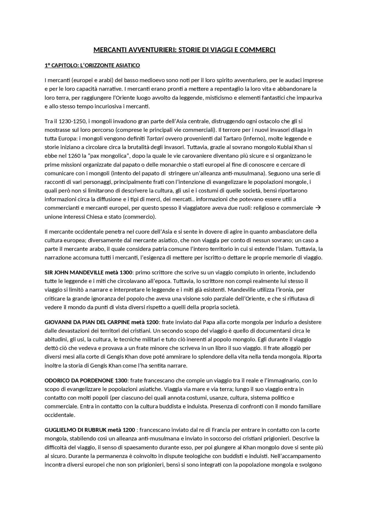 Mercanti Avventurieri Attilio Brilli Docsity