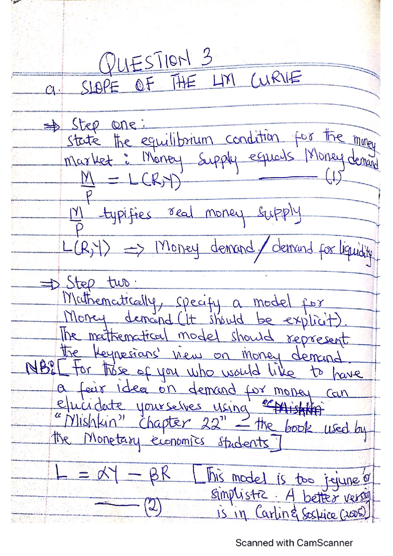 Advance Macroeconomics Tutorial For Econs Docsity