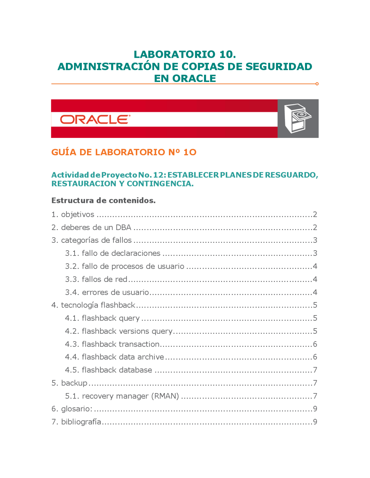 Manueles Guia De Aprendizaje Oracle Docsity