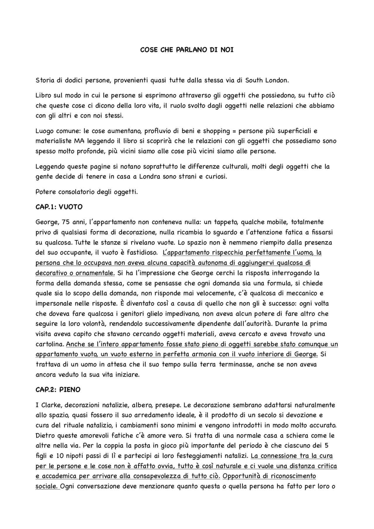 Cose Che Parlano Di Noi” Miller Docsity