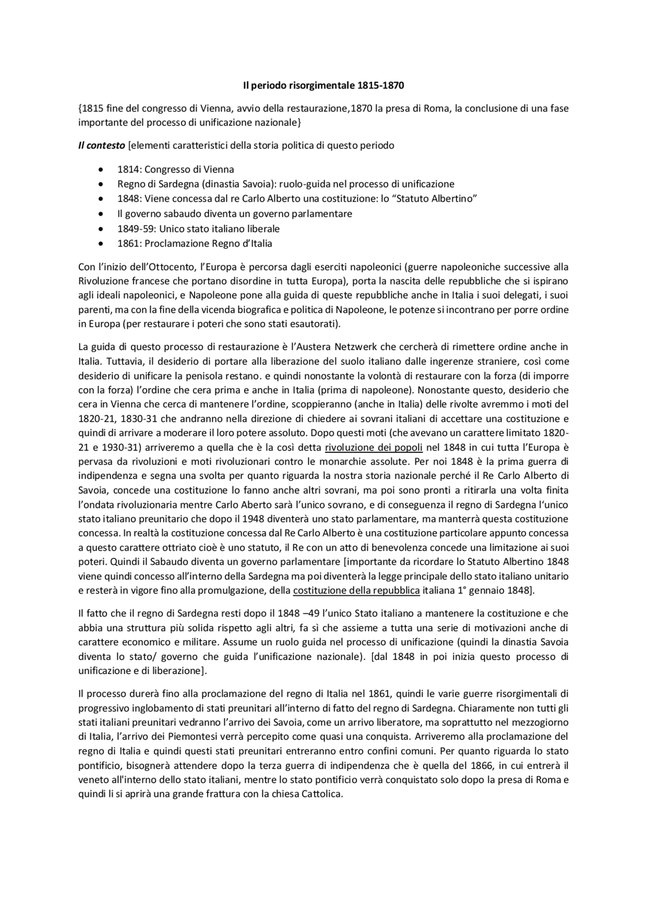 Periodo risorgimentale- Don Bosco e Lambruschini - Docsity