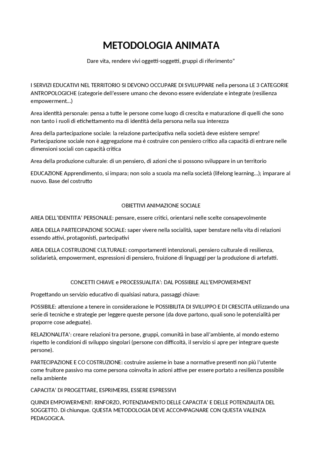 Didattiche Per I Servizi Educativiprimo Modulo Docsity