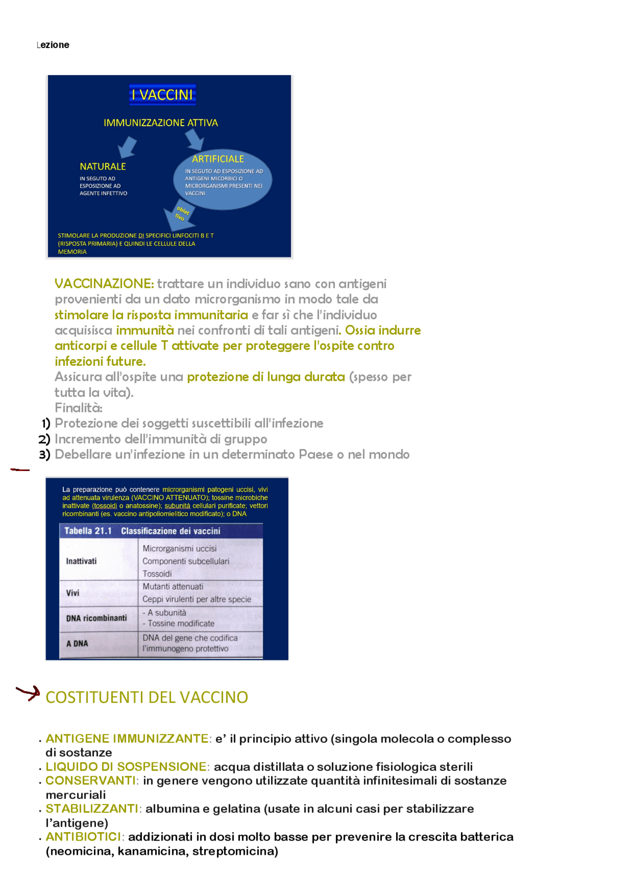 Appunti Microbilogia Sui Vaccini Docsity