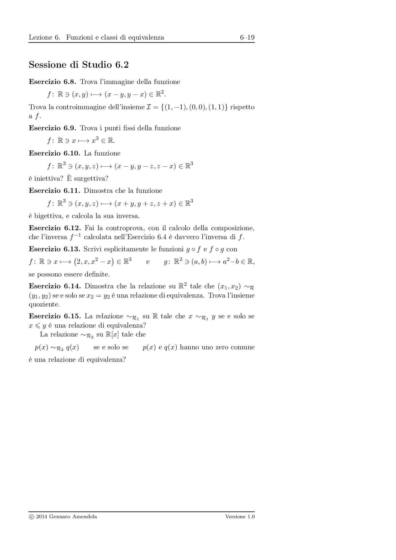 Esercizi Di Complementi Di Matematica Docsity